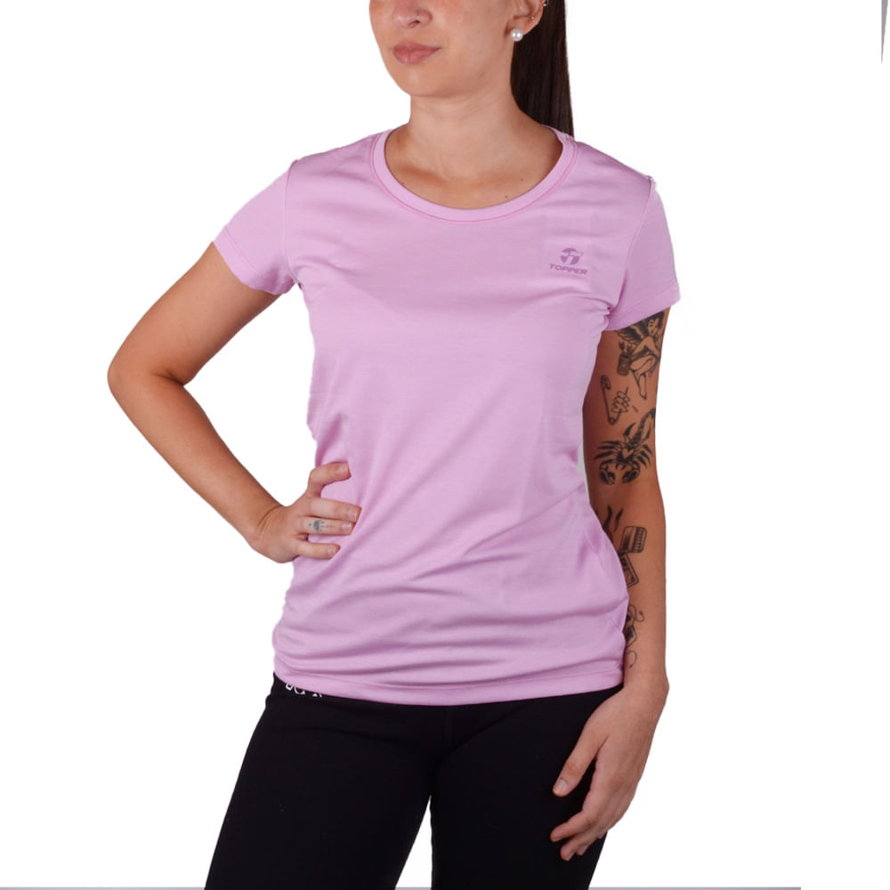 REMERA TOPPER BASIC TRNG MUJER