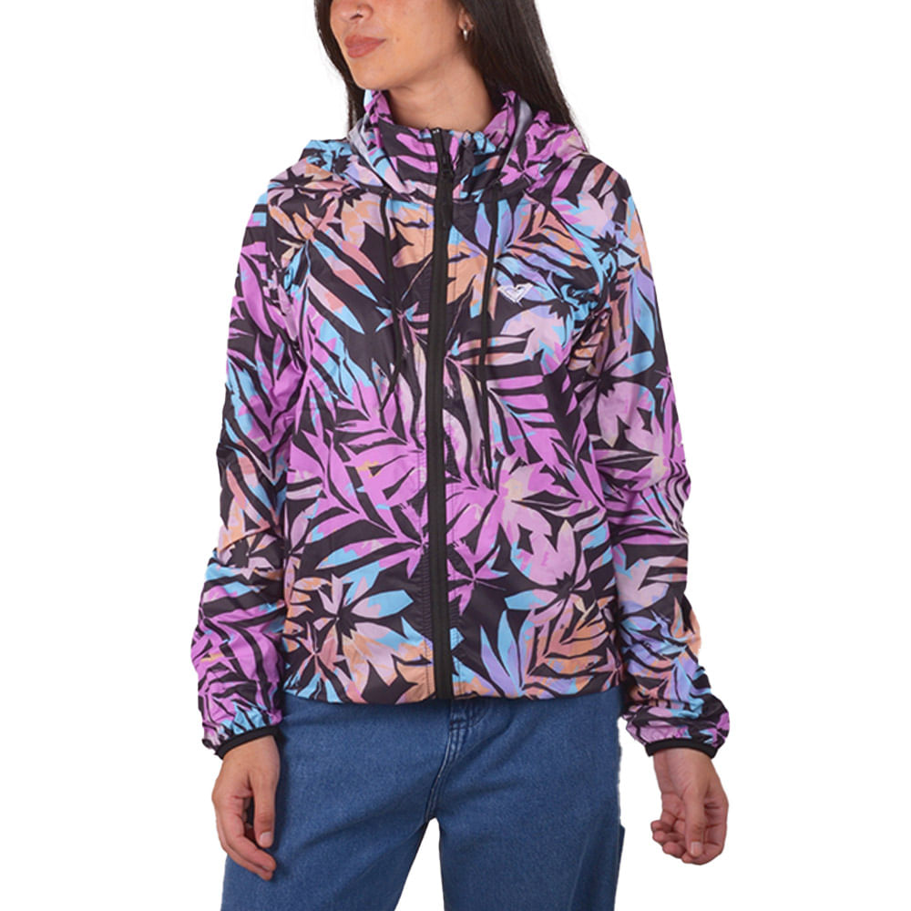 CAMPERA ROXY PACK AND GO PRINTED MUJER - Red Sport