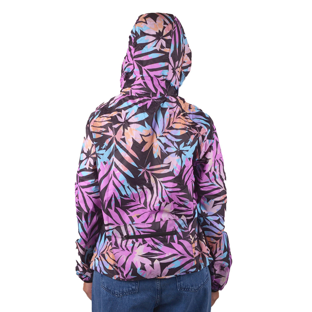 CAMPERA ROXY PACK AND GO PRINTED MUJER - Red Sport