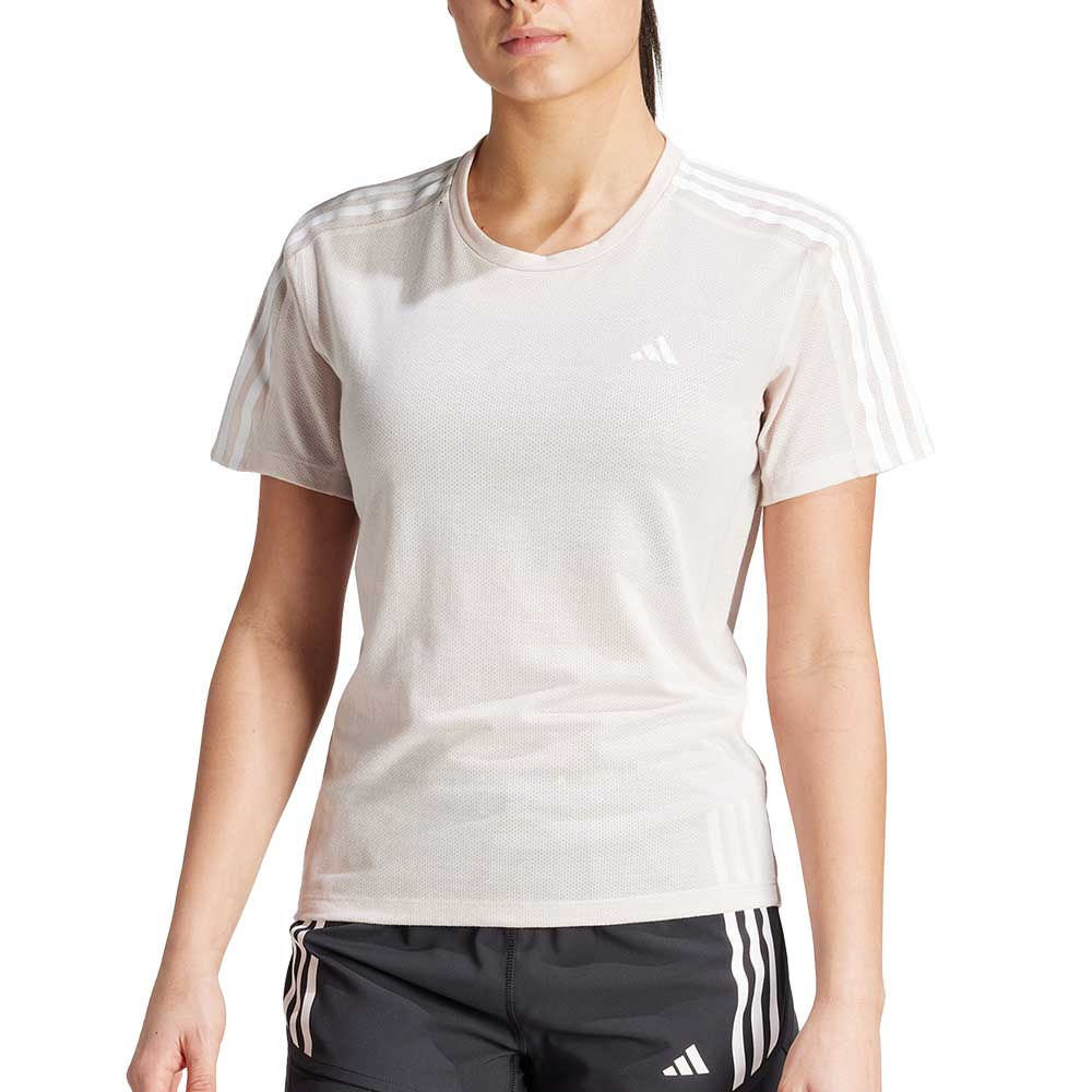 REMERA ADIDAS OWN THE RUN 3 RAYAS MUJER - Red Sport