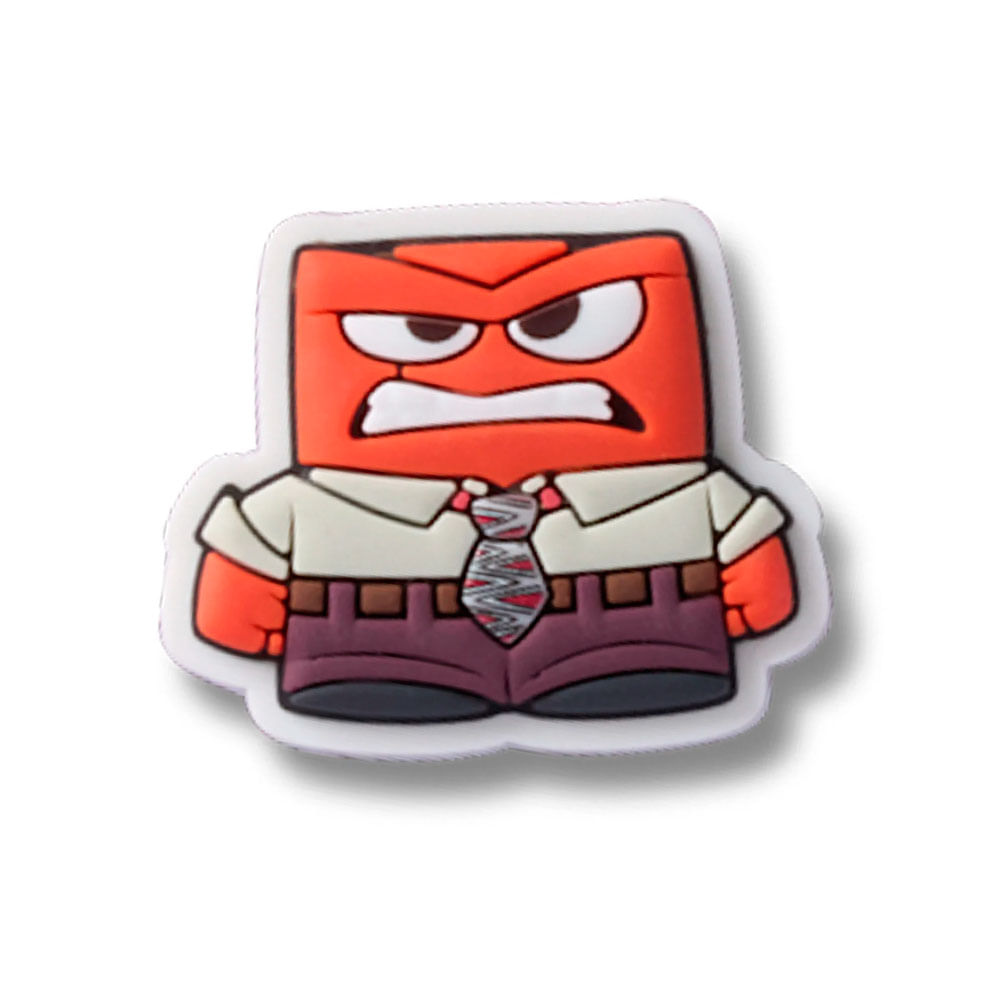 JIBBITZ CROCS PIXAR INSIDE OUT ANGER - Red Sport